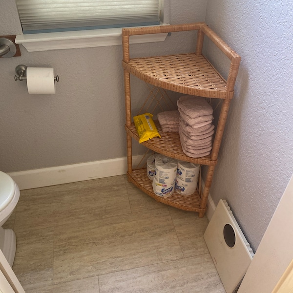 Corner Shelf,tiered Plant Stand,wicker Shelves,triangle Shelf,tall ...