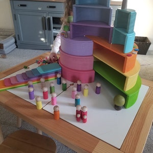 XL Large Grimm's Style Four Elements Set, Puzzle, Waldorf Toys ...