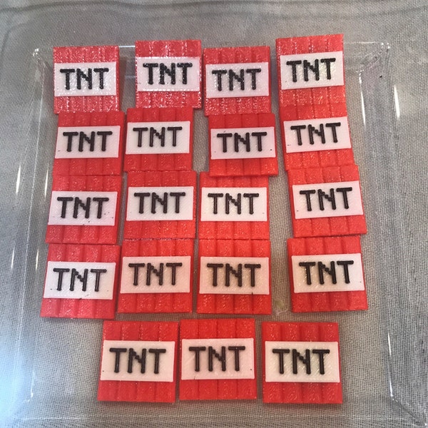 Miner Inspired MC Dynamite Cupcake Toppers - Etsy