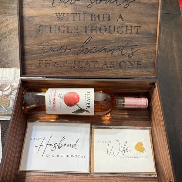 Personalized Memory, Wooden, Wedding Keepsake Box Valentines Day ...