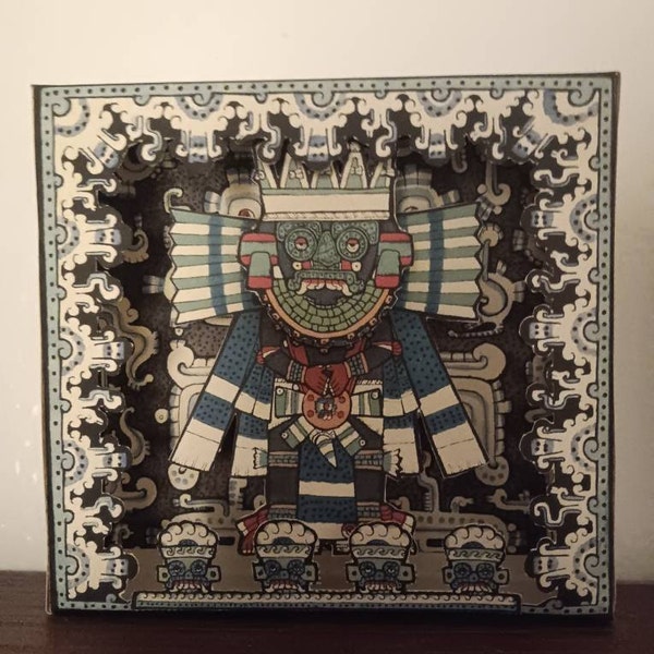 Tlaloc Paper Altar, Paper Crafts, Mexica, Aztec Spirituality ...