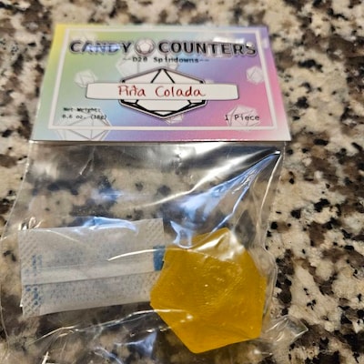 Pineapple Candy Dice, Kohakutou Gummies, Dungeons and Dragons, Roll for ...