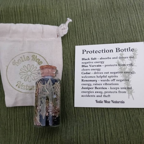 Protection Spell Bottle | Witch Bottle - Etsy