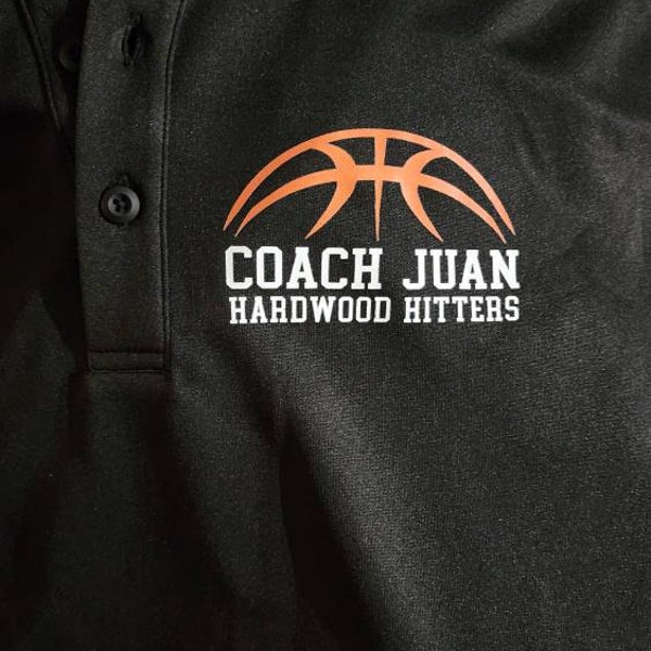 Personalized Basketball Coach Performance Polo Shirt - Etsy