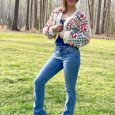 Crochet Daisy Granny Square Pillow PATTERN - Etsy