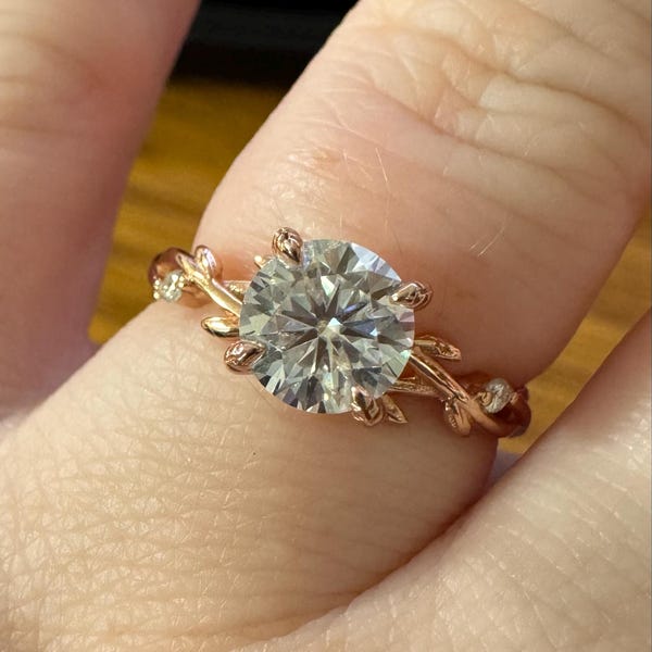 Vintage Oval Sapphire Engagement Ring Rose Gold Twisted Unique Lab Blue ...