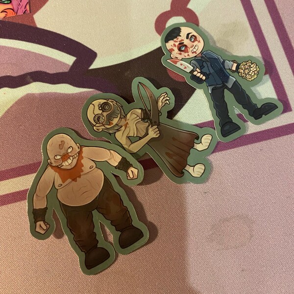 Stares at You Autistically One Sided Holographic Acrylic Keychain 6.5cm ...