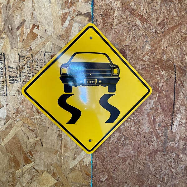 Dirt Bike Crossing Sign - Enduro Trail Marker - Motocross Inspired Gift ...