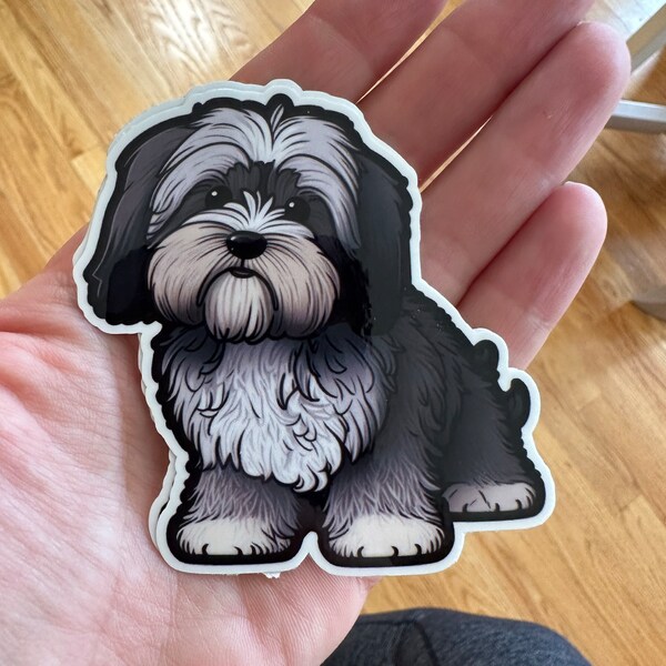 Cute Maltese Dog Stickers Pack of 5 Kawaii Maltese Dog Vinyl Laptop ...