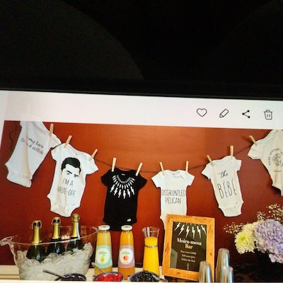 6 Pack ULTIMATE Schitt's Creek Baby Shower / Sprinkle Decor / Gift ...