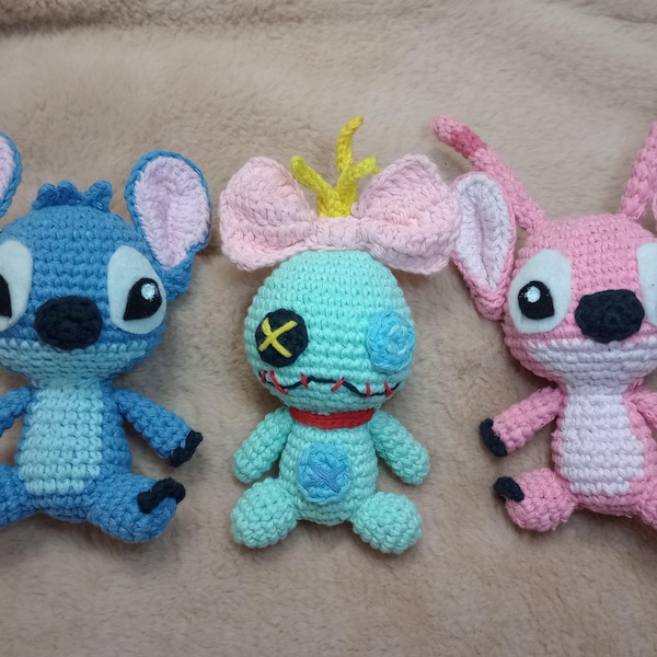 Bundle 3 Pdf Files-digitial Crochet STITCH, Lilo Angel and Scrump ...