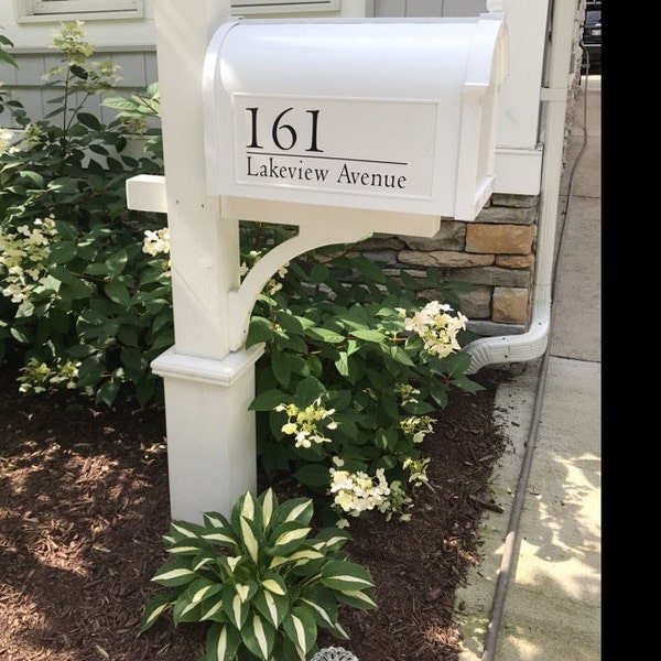 Modern House Numbers Mailbox Decals Address Sign Front Door Decor New ...