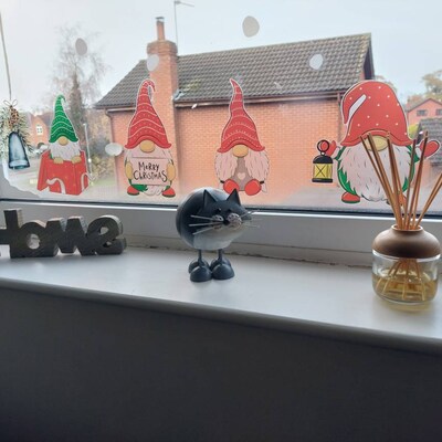 Christmas Gnomes Window Sticker Christmas Window Decal - Etsy