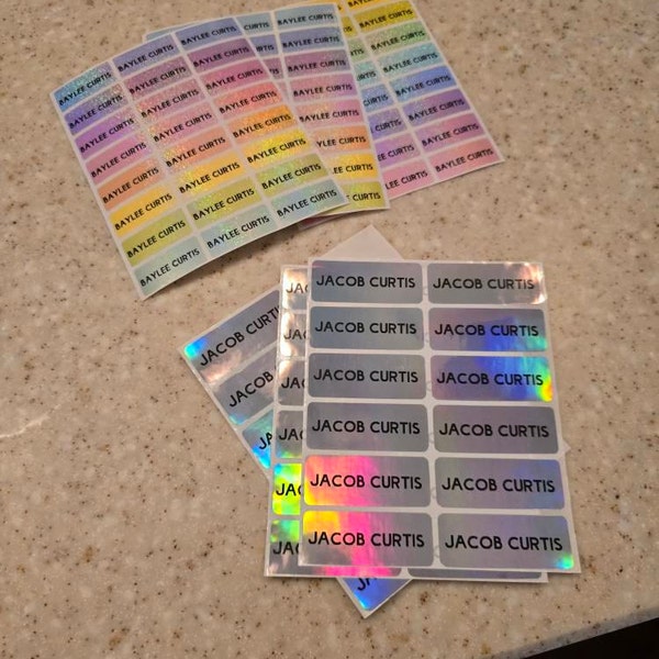 30 White Glossy Guest Address Labels, Wedding Guest Address Labels ...