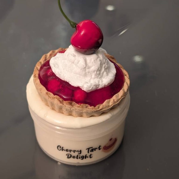 Cherry Tart, DIY Slime Kit, Thick Glossy Slime, Clay Slime, Cherry ...