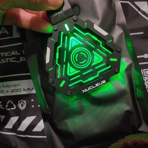 Futuristic LED Light Keychain & Necklace Accessories Multi Color ...