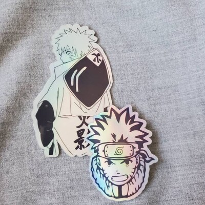 Anime Holographic Sticker - Etsy