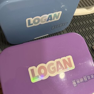 Personalized Name Sticker, Custom Name Sticker, Colorful Name Sticker ...