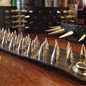 4in Black Spiked Bracer Gauntlet With 72 Spikes | Etsy