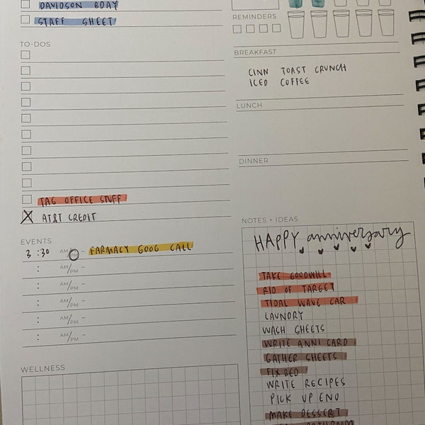 The Daily Page 6-month Planner - Etsy