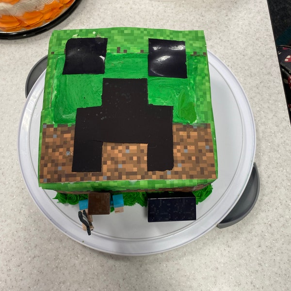 Video Game Pixels Edible Cake Wrap or Gamer Birthday Cake Topper - Etsy