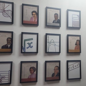 Famous Mathematicians Posters , Set of 8 Wall Prints, Printable Math ...