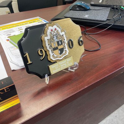 Alpha Phi Alpha Two Tone Desk Trophy - Etsy