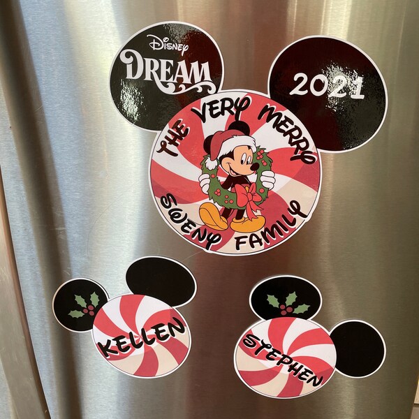 Very Merry Family Christmas Disney Cruise Door Magnet Set - Etsy