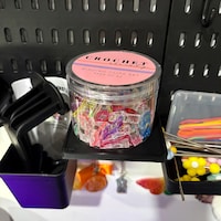 IKEA SKADIS SHELF Minimalistic Pegboard Uppspel Accessories Office Work ...