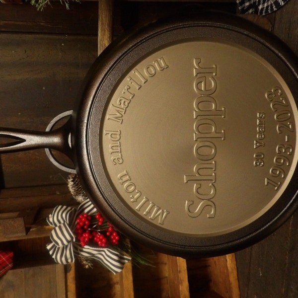 Personalized/custom Cast Iron Skillet - Etsy