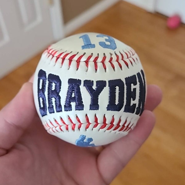Custom Embroidered Baseballs - Etsy