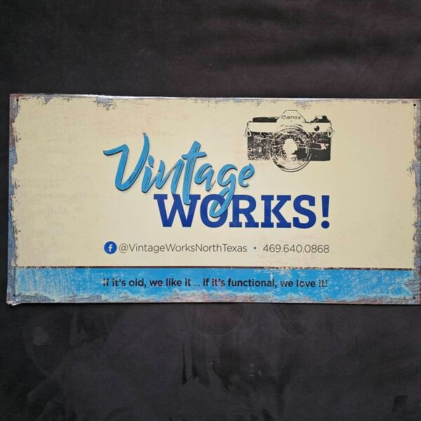 Custom Vintage Metal Sign 12 X 24 Inches | Any Color Any Text Add Logo ...