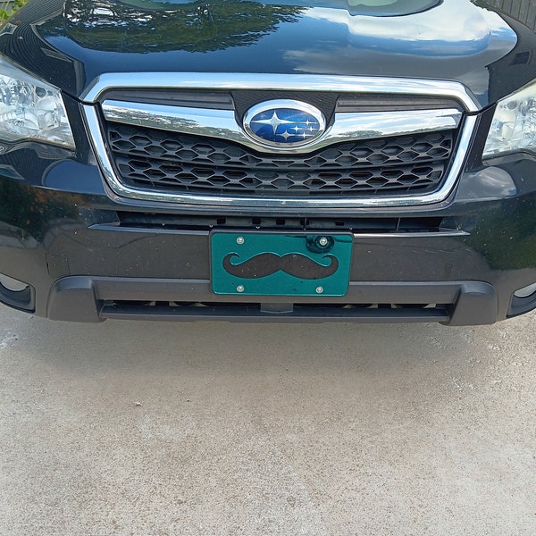 Mustache License Plate Silver/black Brand NEW!! - Etsy