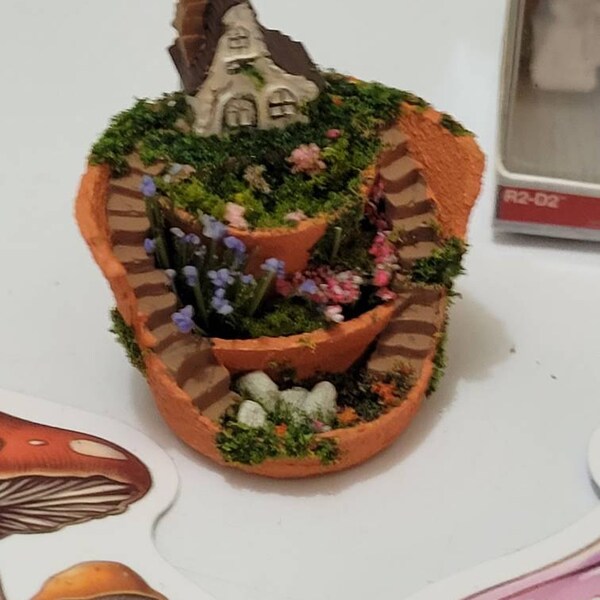 DIY KIT | Miniature Fairy Witch Desk | Dollhouse Apothecary Desk ...