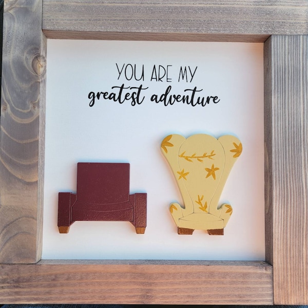 Adventure is Out There UP Movie Inspired Sign, PIXAR UP, Carl and Ellie ...