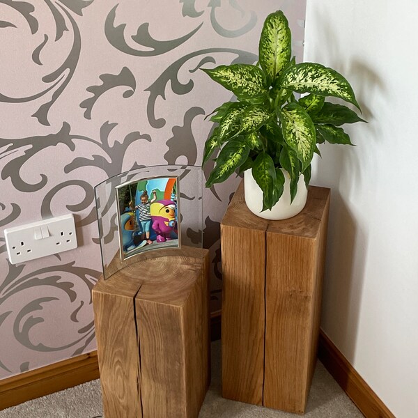 Solid Oak Block/200x200/7.87x7.87/side Table/ Display Block, Nesting ...