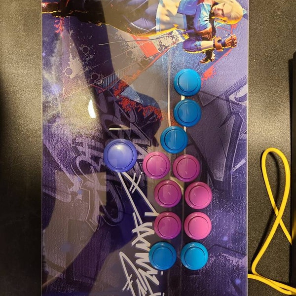 Case Only - All Buttons With Art Stickless Arcade Case Fightstick ...