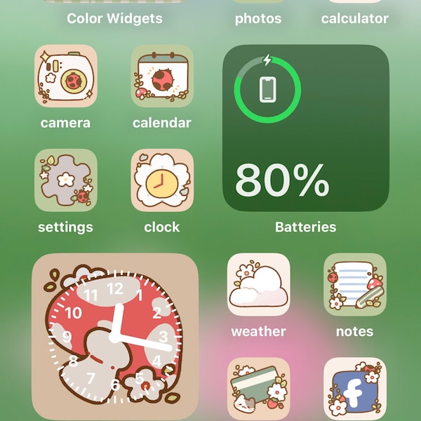 Cute Cottagecore App Icon Set | Kawaii Aesthetic Theme for Android Ios ...