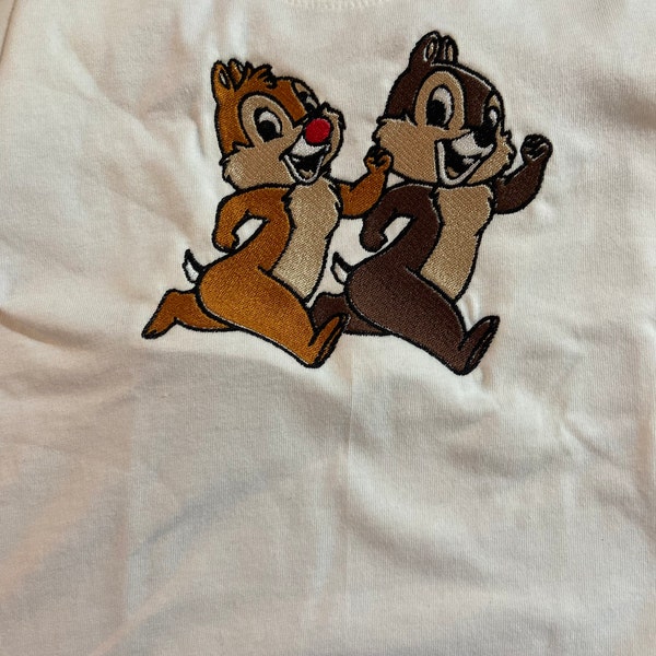 Chip and Dale Fill 10 Embroidery Design - Instant Download - Etsy