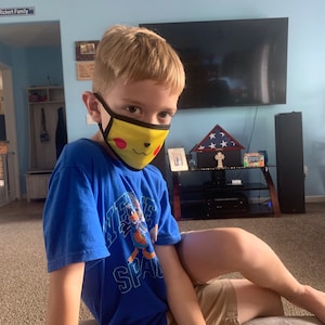 Rubik's Cube Face Mask, Rubik's Mask, Kids, Reversible, Reusable ...