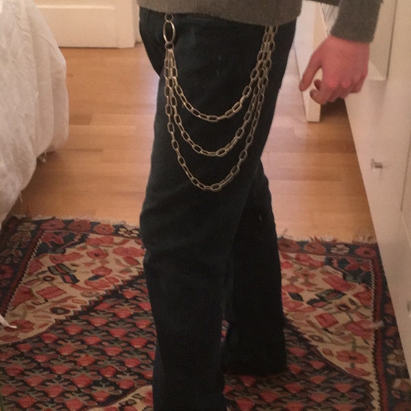 Triple Wallet Chain With O Ring, Belt Chain, 90's Trouser Chain ...