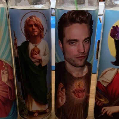 Celebrity Saint Candle - Etsy