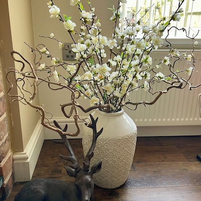 110cm Tall Artificial Tree Branch With Leaves, Faux Plant, Faux ...