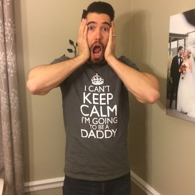 Dad to Be Gift Daddy Shirt I Can't Keep Calm I'm Going to Be a Daddy T ...