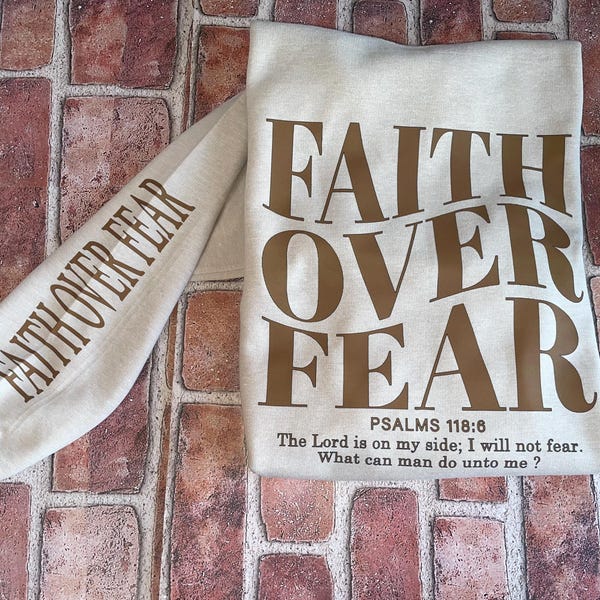 Faith Over Fear Svg – Faith Svg – Faith Png – Psalms Svg – Wavy Svg ...