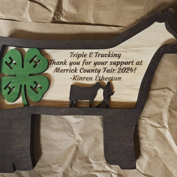 Show Market Lamb Thank You Gift, Sponsor, Buyer, 4H, Ram, Wether, Ewe ...