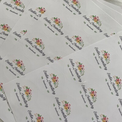 Transparent Metallic Personalised Stickers, Foil Stickers, See Through ...