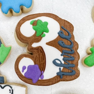 Single Number Cookie Cutters Classic, Script Font Single Digit Numbers ...