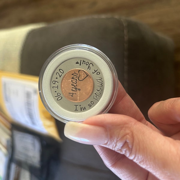 Personalized Sobriety Coin and Case, Sobriety Gift, AA Recovery Gift ...