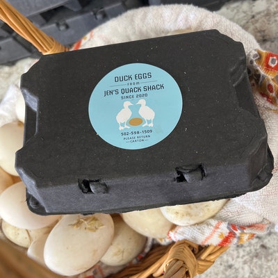 Egg Carton Labels 6 Customized Personalized Egg Stickers - Etsy